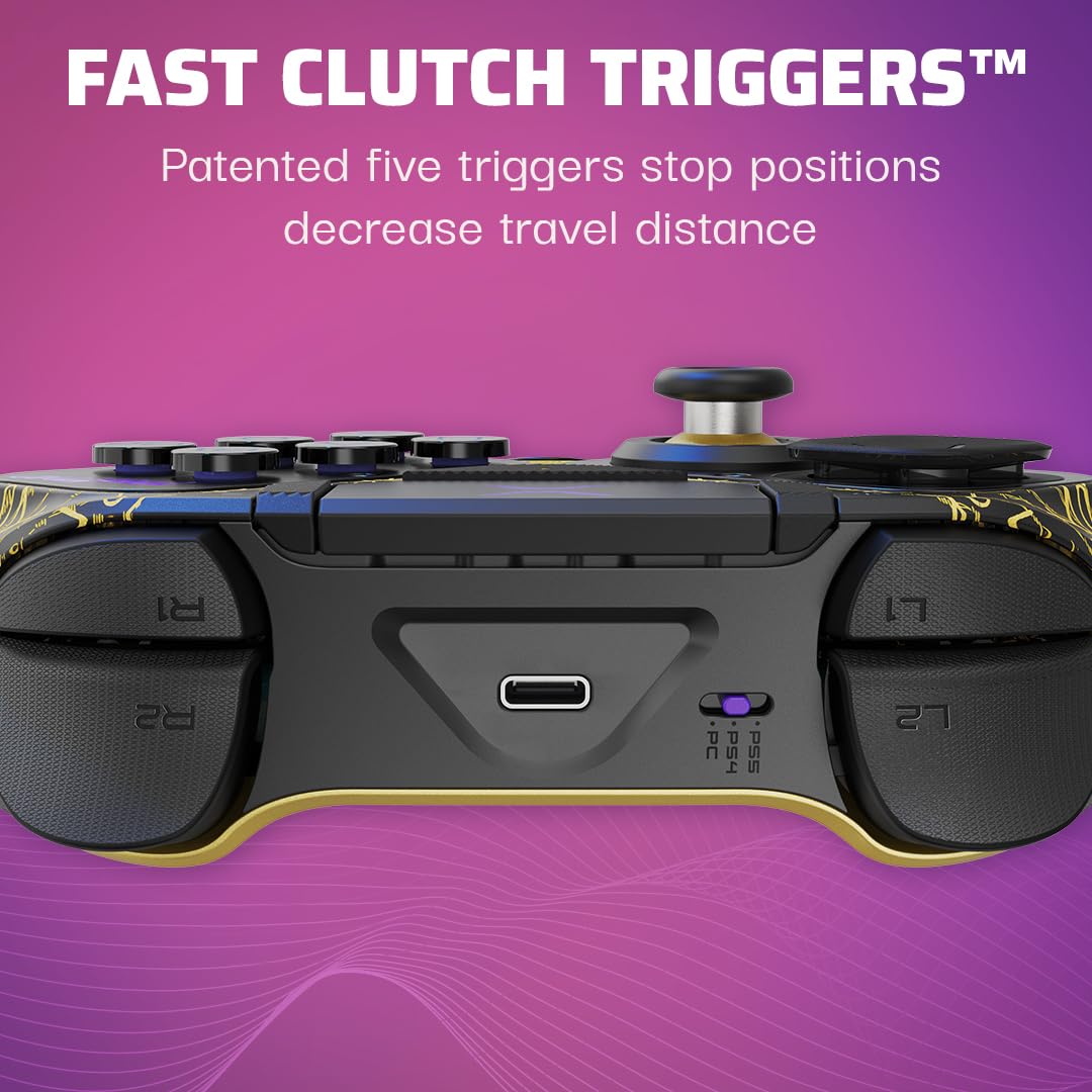 PDP Call of Duty Modern Warfare 2 Victrix Pro BFG Wireless PlayStation 5 Controller for PS4/PS5/PC - COD MW2 Las Almas Golden Cartel Edition
