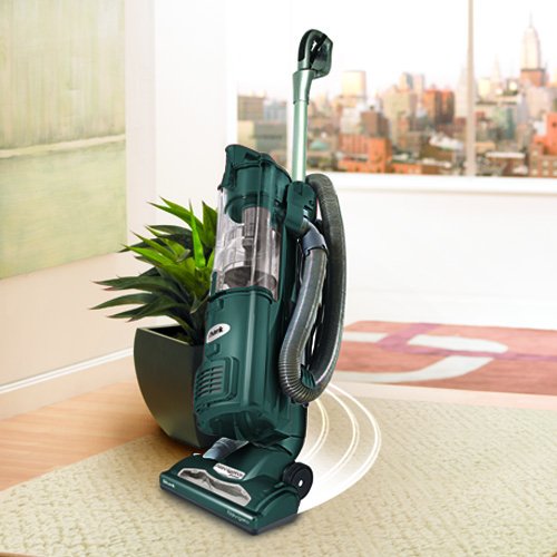 Shark Navigator Upright Corded Bagless Vacuum, Lightweight, Large Capacity for Carpet and Hard Floor Cleaning with Swivel Steering (NV27EM), Emerald