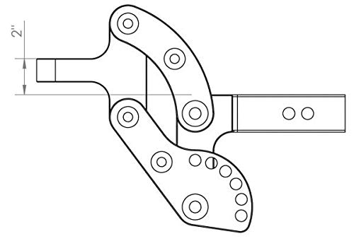 Rhino Hitch | 10K LB, 7" Drop Hitch w/ 2" Shank | Adjustable Aluminum Trailer Hitch: Effortless Towing, Unmatched Strength | Includes 2 Ball Set 2" and 2 5/16"