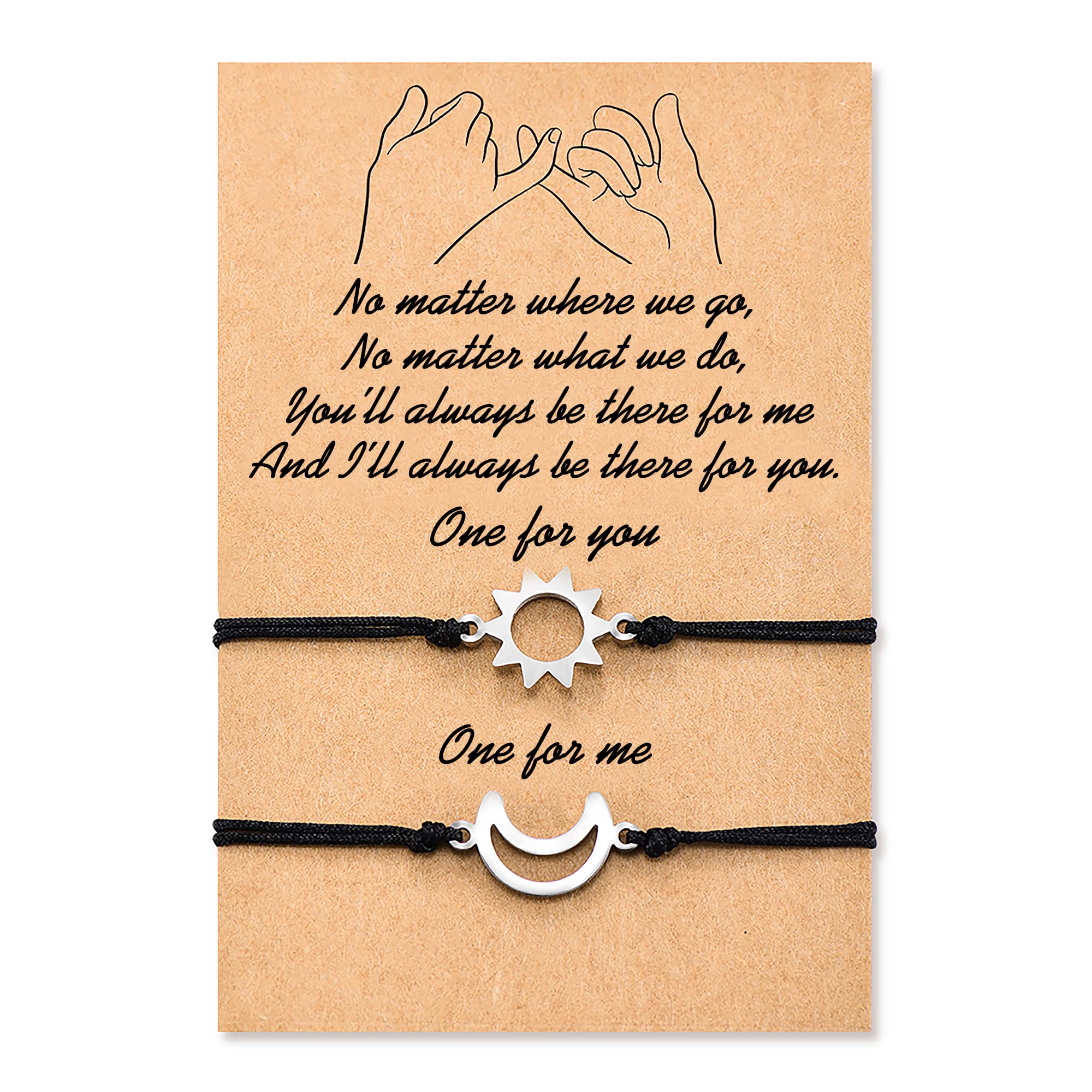 Tarsus Friendship Bracelets Gifts, Best Friend BFF Bracelet Gifts for 2 Bestfriend Sister Women Friends Female Birthday Christmas Galentines Day