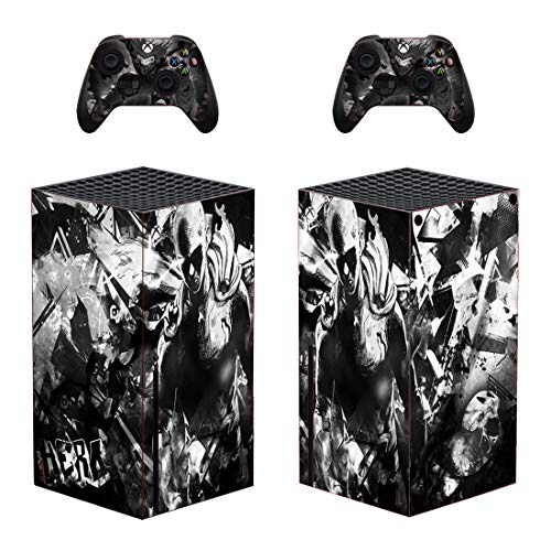 Strongest Man Decals Stickers Full Set Faceplate Skin for X-box-One-Series X Protection Kit by KAJAL MANI