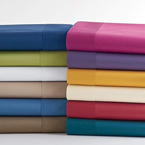 Sharp's Bedding Brand's Hypoallergenic Sleeper Sofa Bed Sheet Set 600 Thread Count Fits Upto 6" inch Deep Pocket 100% Egyptian Cotton Solid Pattern (Queen Size 62" x 74" x 6" - Light Blue)