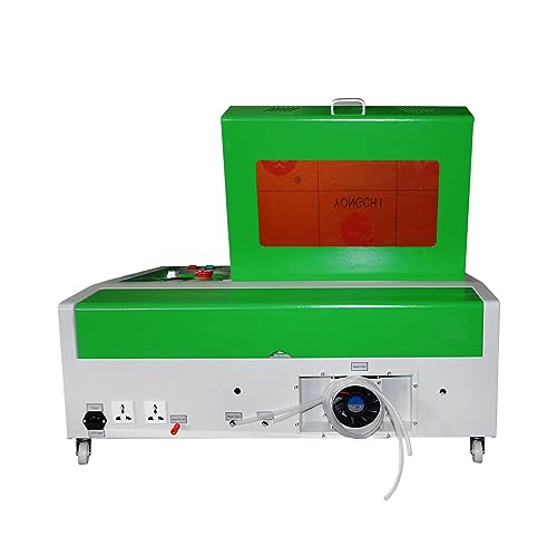 SDKEHUI Laser Engraving Machine, 40w CO2 Laser Engraver, 12x8Inch 300x200mm, LCD Display, with Built-in Rotary Axis, with USB Port