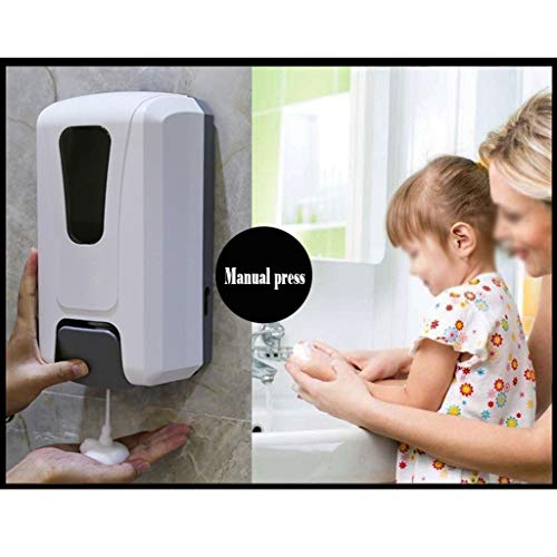 Soap Dispenser Bathroom Hotel Automatic Sensor Soap Dispenser Wall-Mounted Punch-Free Bathroom Smart Foam Soap Dispenser Kitchen Soap Dispenser (Color : Manual)