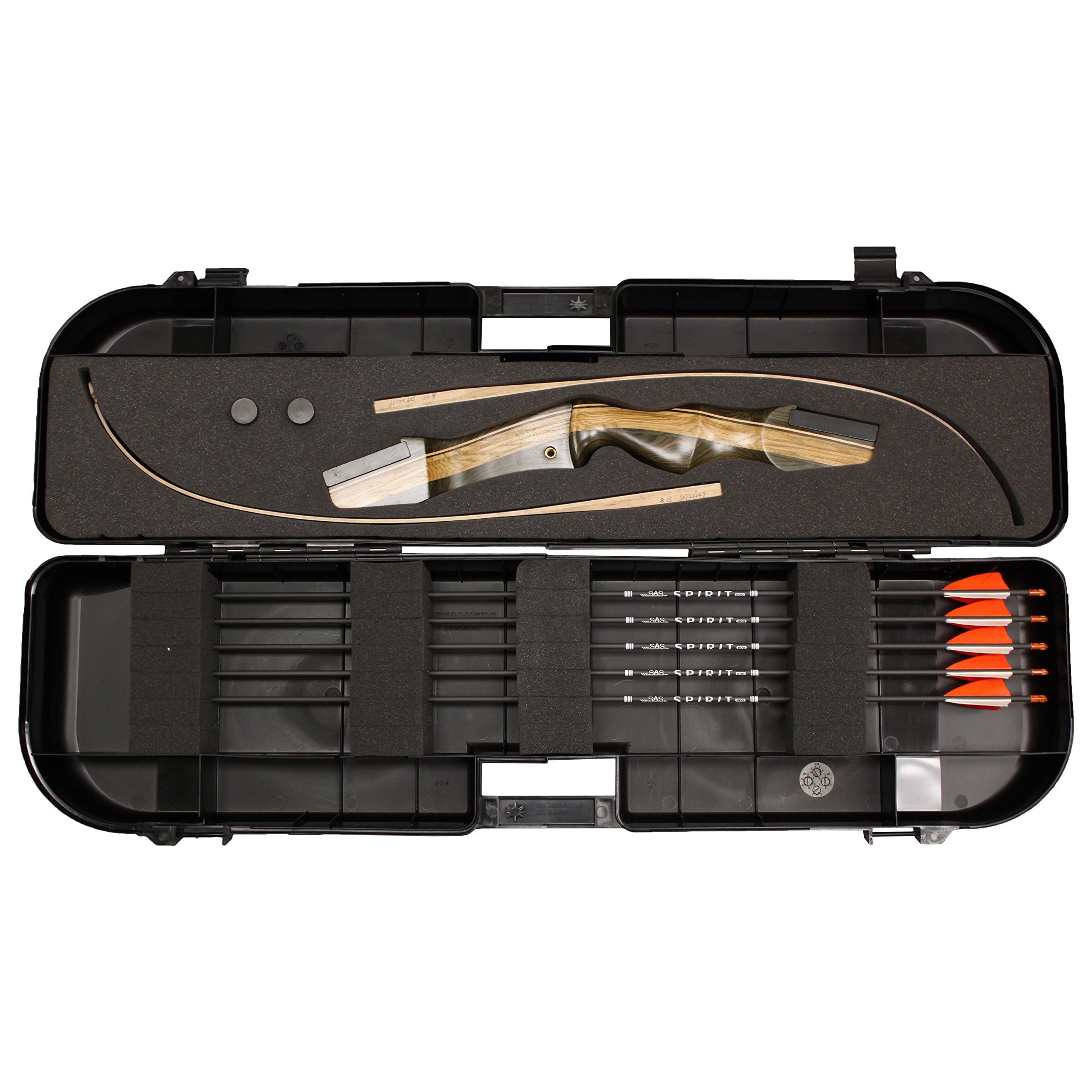 Southland Archery Supply SAS Travel Approved Hard Bow Case for Takedown Bows and Arrows - Made in USA (Bow Case)