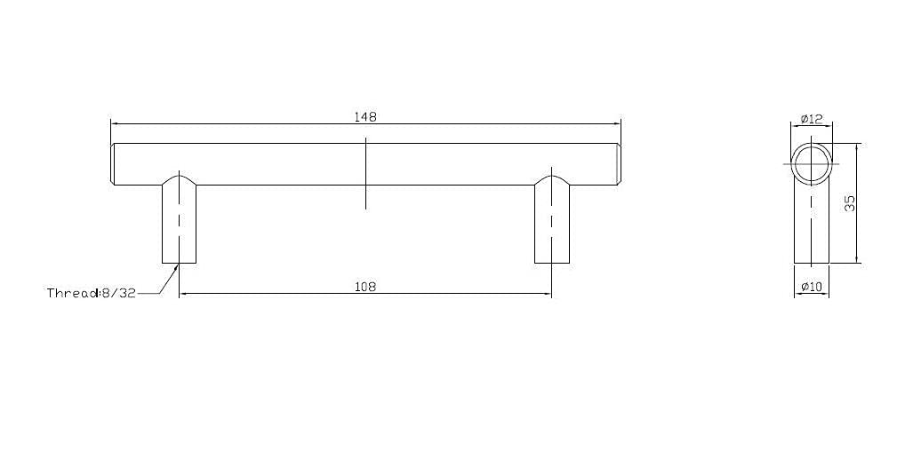 Richelieu Hardware BP205108195 Roosevelt Collection 4 1/4-inch (108 mm) Center-to-Center Brushed Nickel Modern Cabinet and Drawer Bar Pull Handle for Kitchen, Bathroom, and Furniture