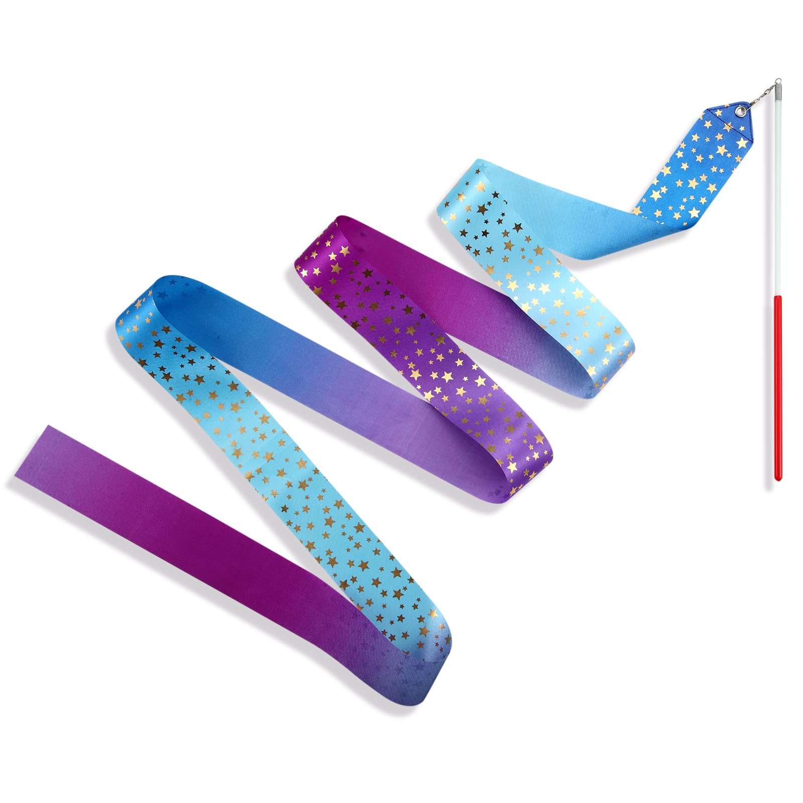 Ribbon Wands Party Favors for Kids, 20 Pack Girl Birthday Party Favors Dance Ribbons, Rhythmic Gymnastics Ribbon, Outdoor Party Games Supplies, Dance Streamers, Stars Ribbon Dancer for Party Favors