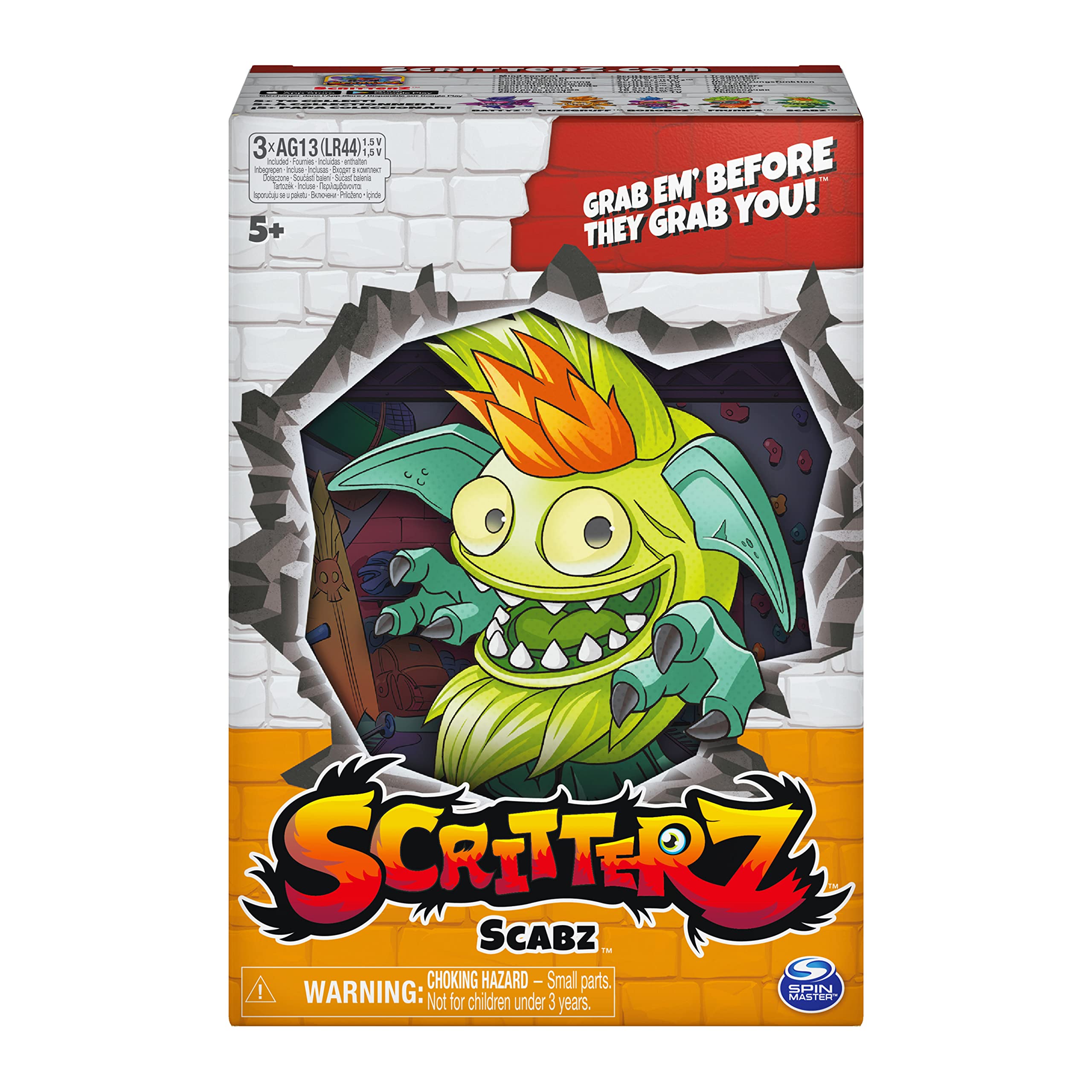 Scritterz, Scabz Interactive Collectible Jungle Creature Toy with Sounds and Movement, for Kids Aged 5 and up