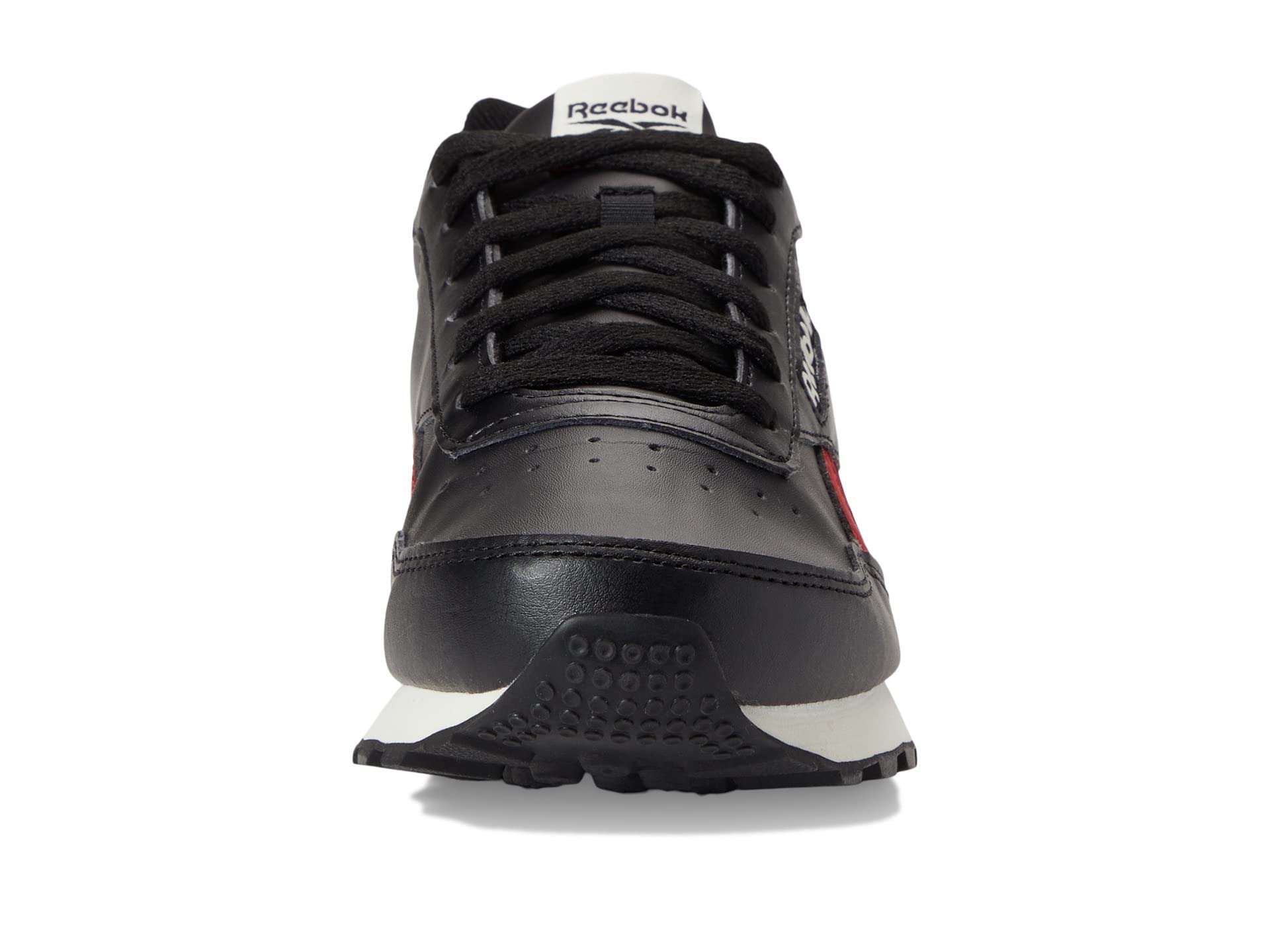 Reebok Unisex Rewind Run Sneaker, Black/Chalk/Flash Red, 10.5 US men