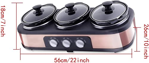 Rice Cooker, Household Three-Pot Multi-Function Slow Cooker, Ceramic Inner Pot, Automatic Soup and Health Pot, Rice Cooker