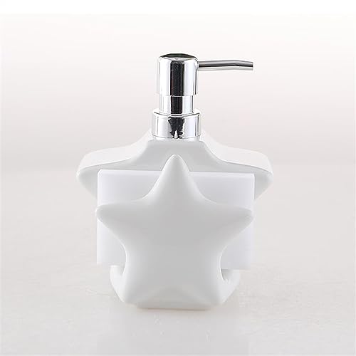 Soap Dispenser Star Shape Soap Dispenser, Soap Pump with Soap Holder for Massage Essential Oil Dish Soap Lotion, Empty Bottle with Pump Soap Pump Bottles
