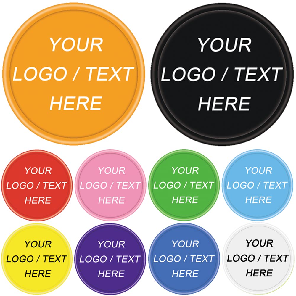 Yhatsoer 500 Pcs Custom Plastic Chips,Personalized Logo and Text,Put Image or Design on a chip(Red)