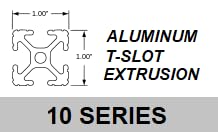 Roll-in T-Nut | Set Screw | 1/4-20 Thread | 10 Series T-Slot | 96 Pack | Compatible with 8020: 3313