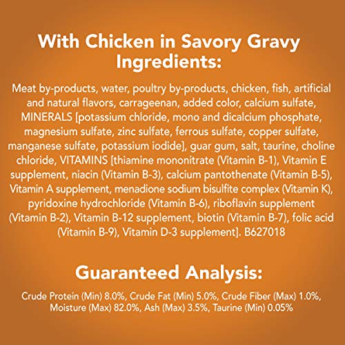 Purina Friskies Gravy Pate, Wet Cat Food Extra Gravy Pate With Chicken in Savory - (Pack of 24) 5.5 oz. Cans