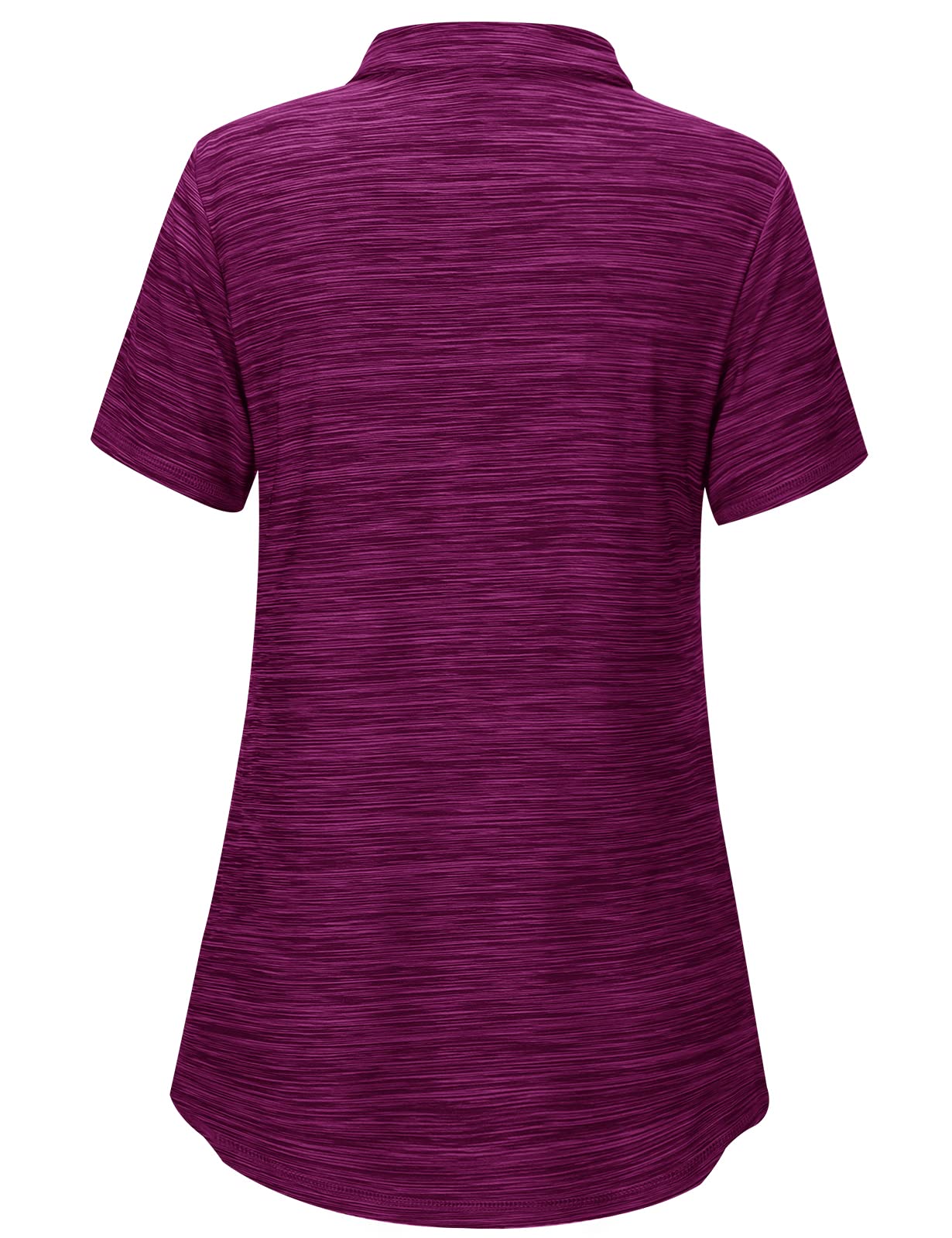 Viracy Womens Golf Apparel, V Neck Yoga Tops Short Sleeve Quick Dry Loose Fit Lightweight Breathable Running Hiking Workout Clothes, Purple-2XL