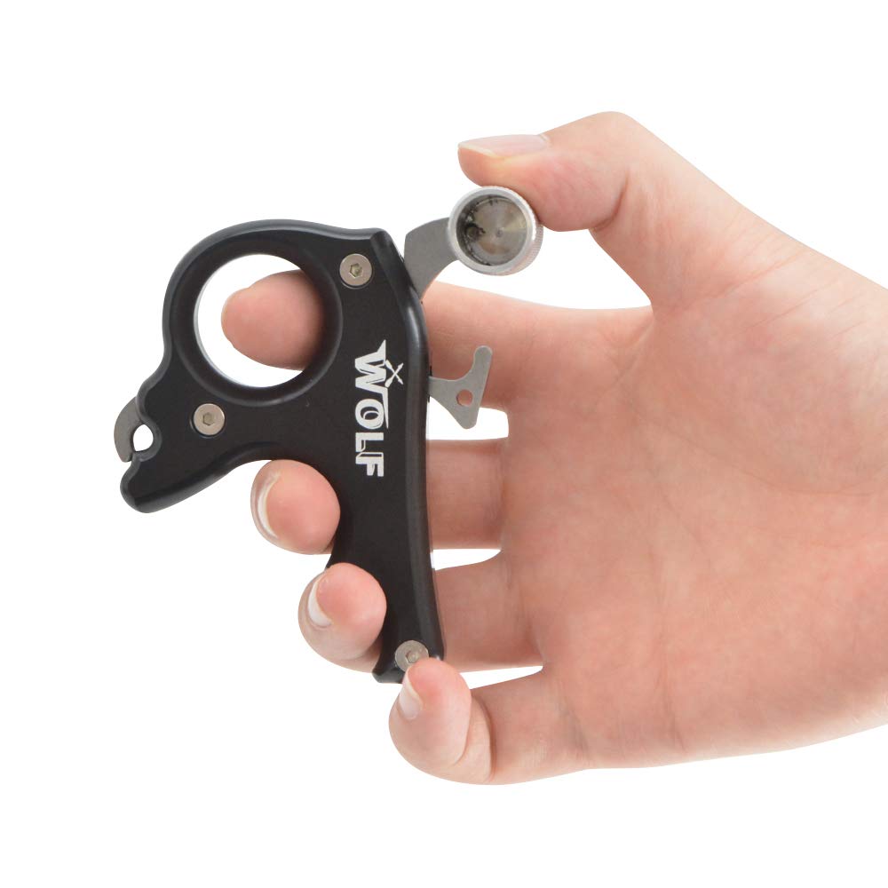 SHARROW Archery Release Aids 3 Fingers Compound Bow Release Aids Gear Compound Bow Accessory(Black)