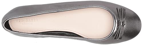 Ted Baker Women's NORAIH Ballet Flat, Gunmetal, 10