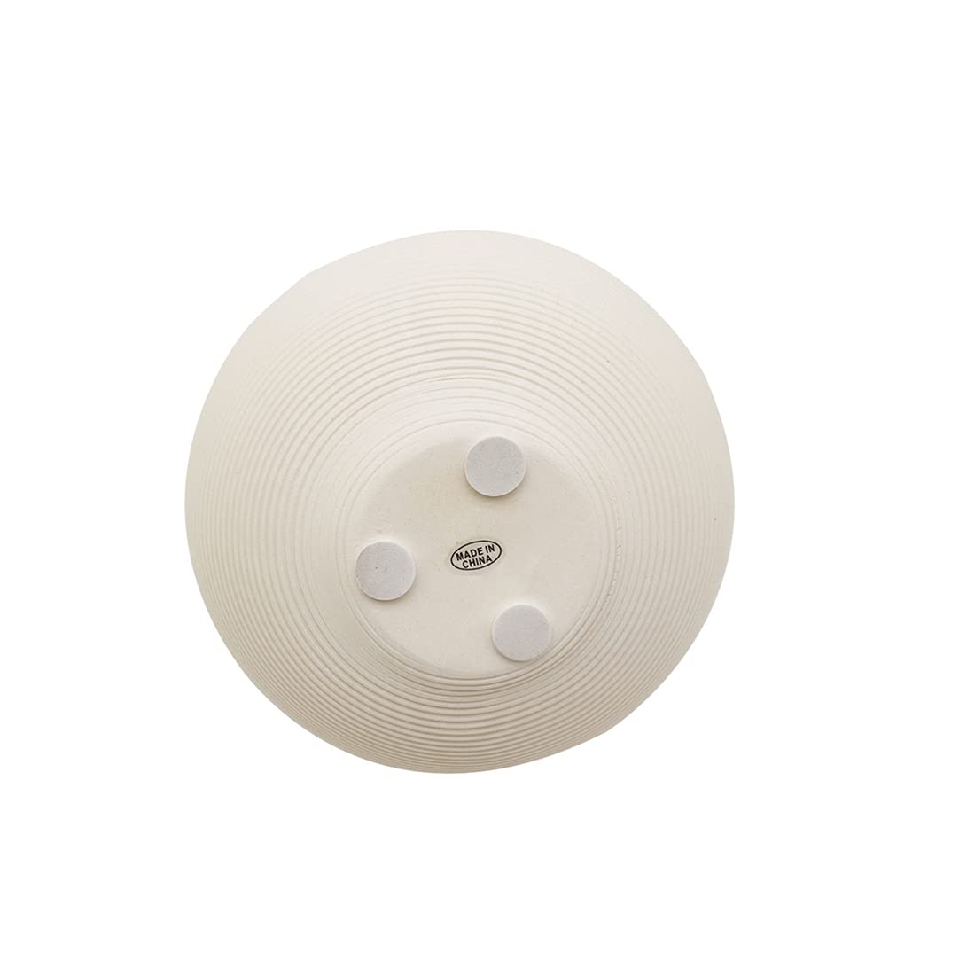 Telawsfun Narrow Neck Matte White Ceramic Vase,Small Round Textured Geometric Bud Flower Vase for Centerpieces Decor(6.18”)