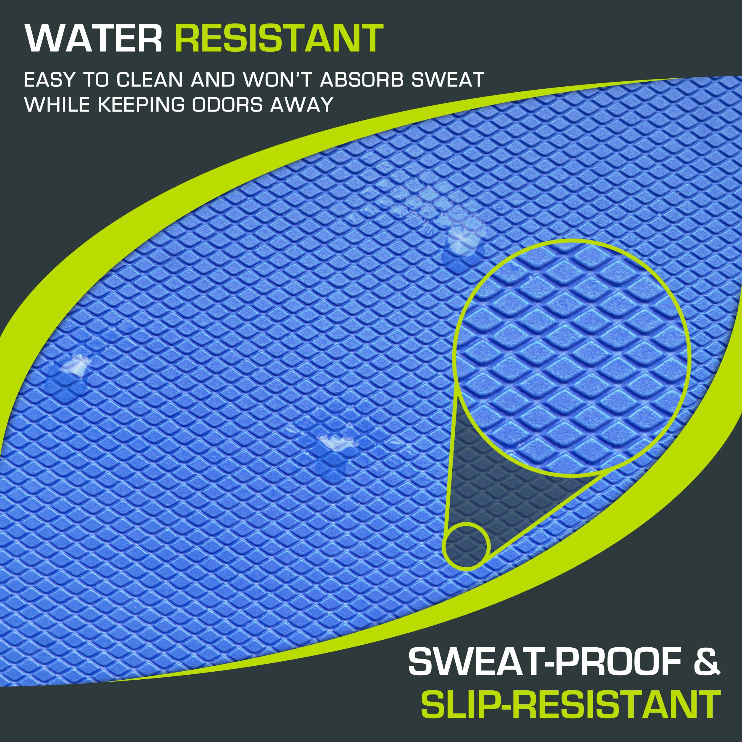 ProsourceFit Exercise Balance Pad β Non-Slip Cushioned Foam Mat & Knee Pad for Fitness and Stability Training, Yoga, Physical Therapy 15.5βx12.75β