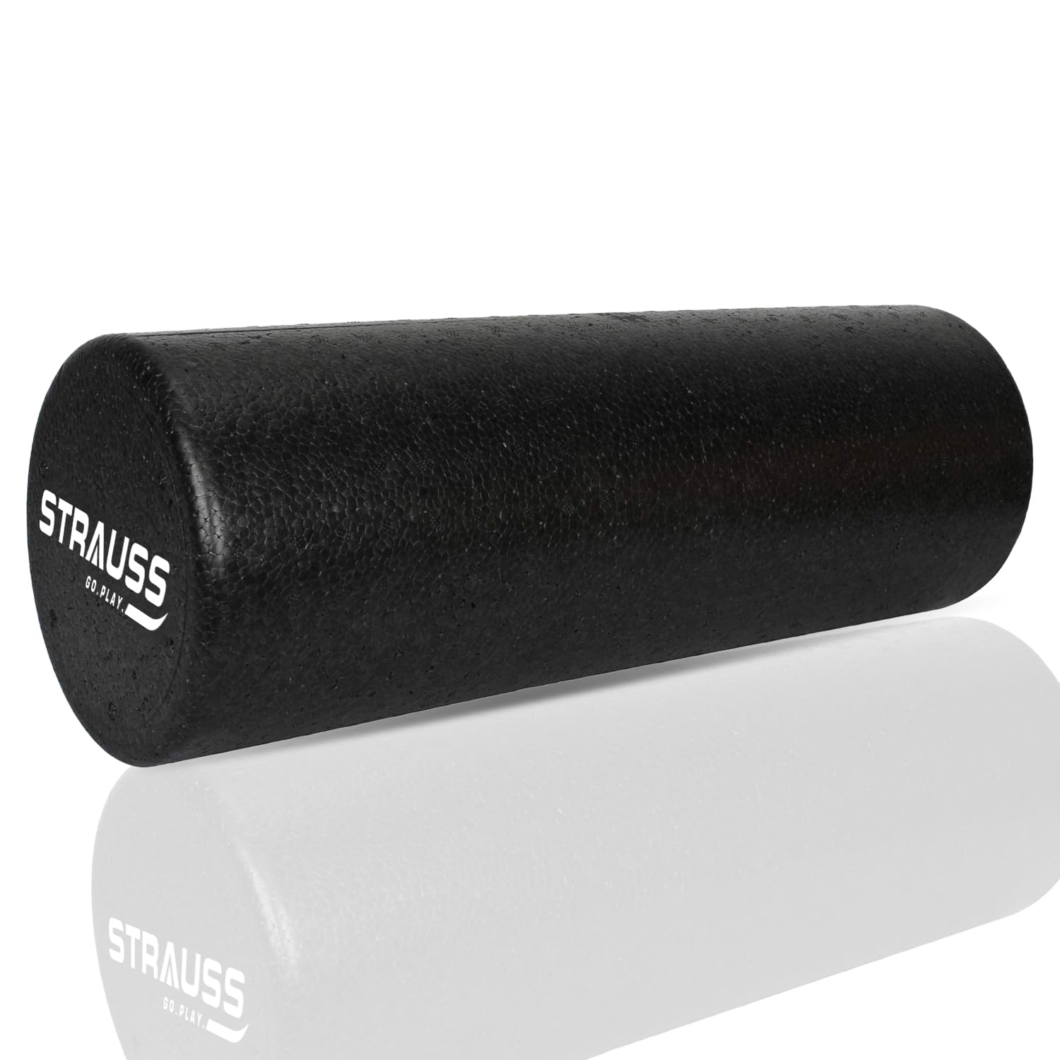 STRAUSS High Density Foam Roller, 30cm, (Black)