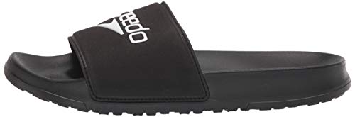 Speedo unisex adult Deck Slide Sandal, Black/White, 15 Women 13 Men US