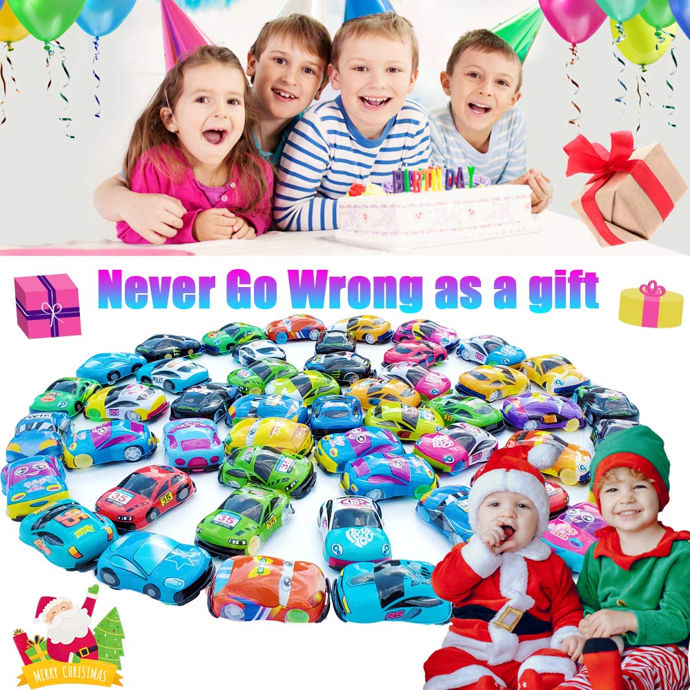 Pull Back Car, 30 Pack Assorted Mini Plastic Vehicle Set, Pull Back Truck and Car Toys for Boys Kids Child Party Favors, Car Toy Play Set