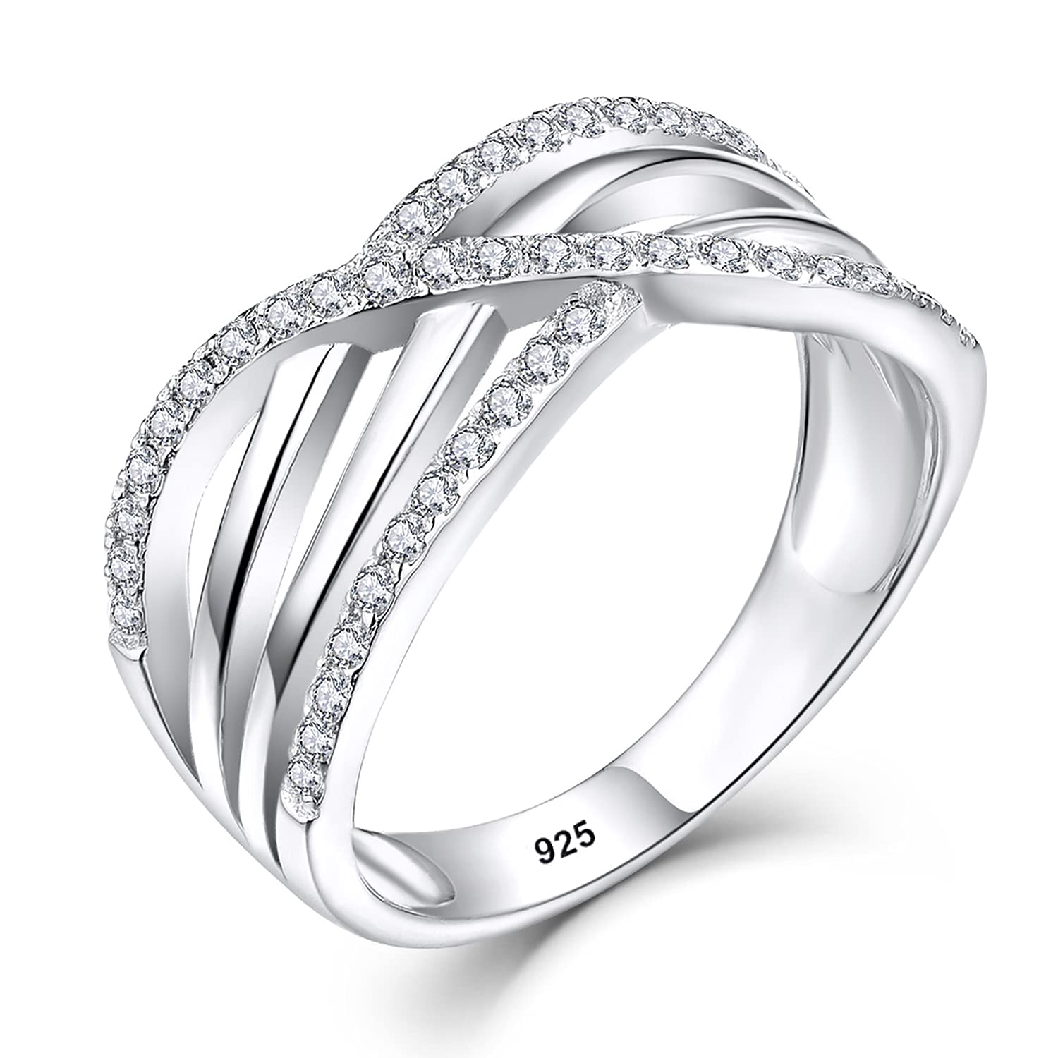 STARCHENIE Infinity Promise Ring for Women 925 Sterling Silver Engagement Band Anniversary Jewelry Size9