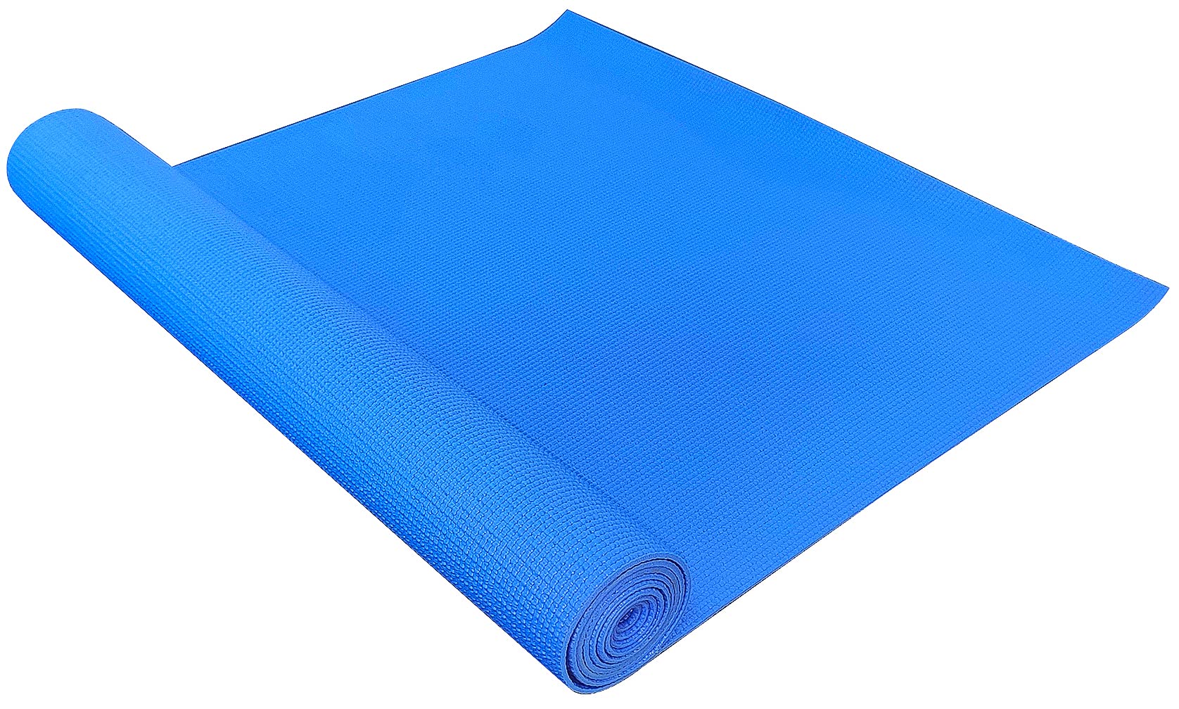 Signature Fitness 3mm Thick High Density Anti-Tear Exercise Yoga Mat with Optional Yoga Blocks, Blue