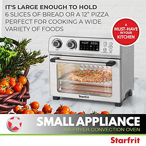 Starfrit Air Fryer Toaster Oven, Silver, Standard
