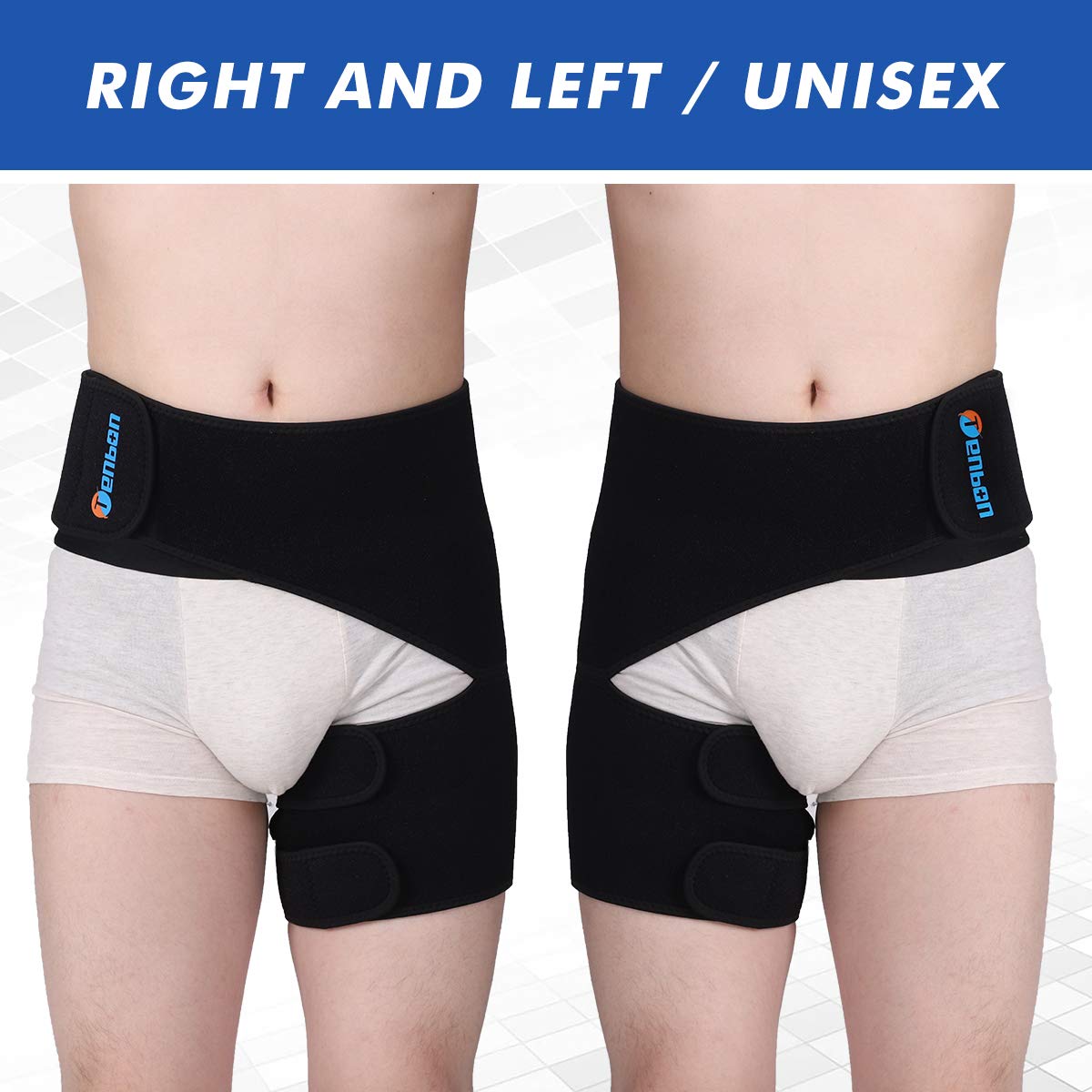 Tenbon Hip Brace Sciatica Nerve Pain Relief Groin Support Thigh Back Brace Suitable for Both Men and Women