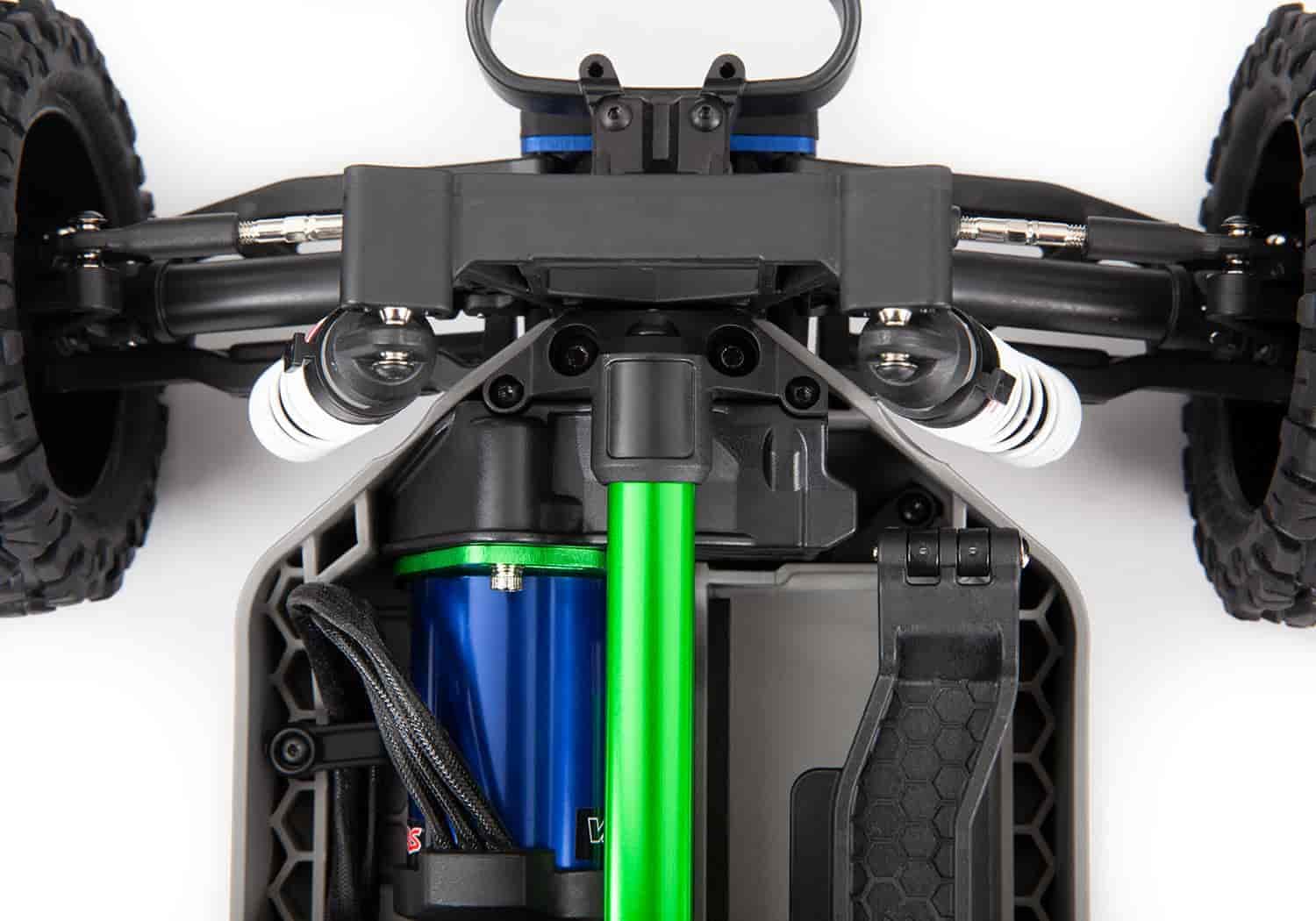 Traxxas 6730G - Chassis Brace Kit, Aluminum, Heavy Duty, Green