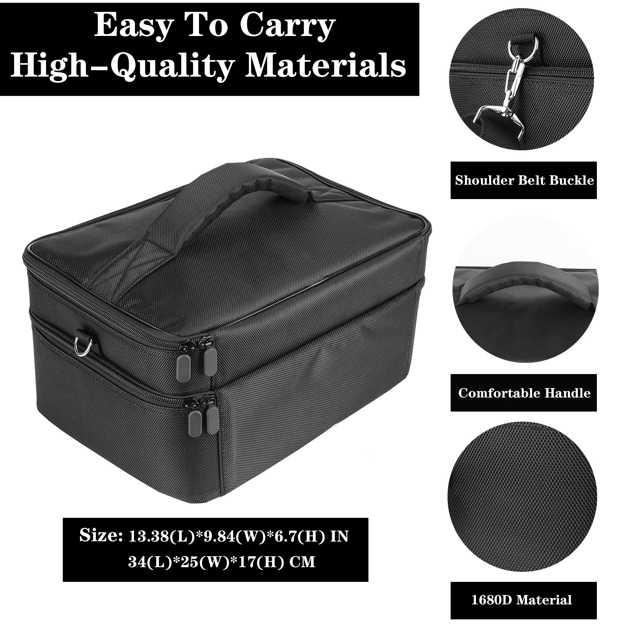 Yosuny Travel Carrying Bag,Drone Storage Case Compatible With DJI Avata Pro-View Combo/DJI Goggles 2 & Accessories - With Retractable Shoulder Straps.