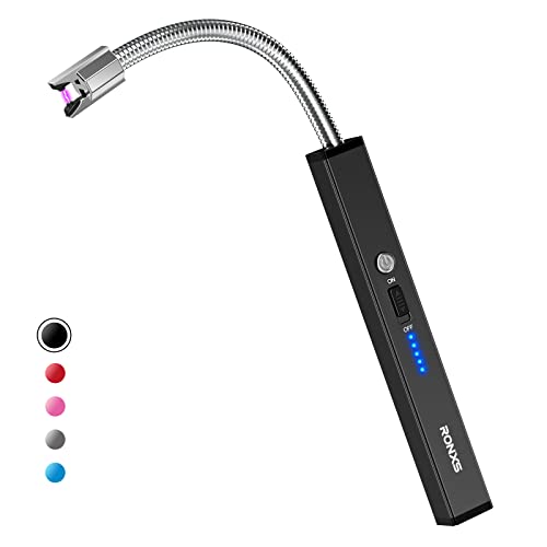 RONXS Lighters, Candle Lighter Electric Lighter Grill Lighter USB Lighter Plasma Lighter Rechargeable lighters for Candle Cooking BBQs Fireworks Camping, Multi-Color