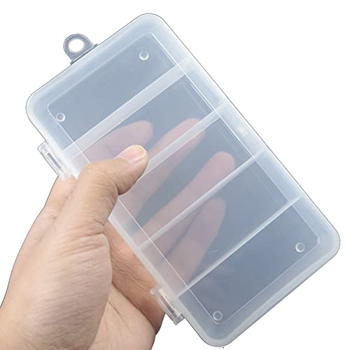 WALNUTA Fishing Box Large 5 Grid Matte Thickened Bait Accessories Storage Box Fishing Gear Fishing Tool Bait Box (Color : A)