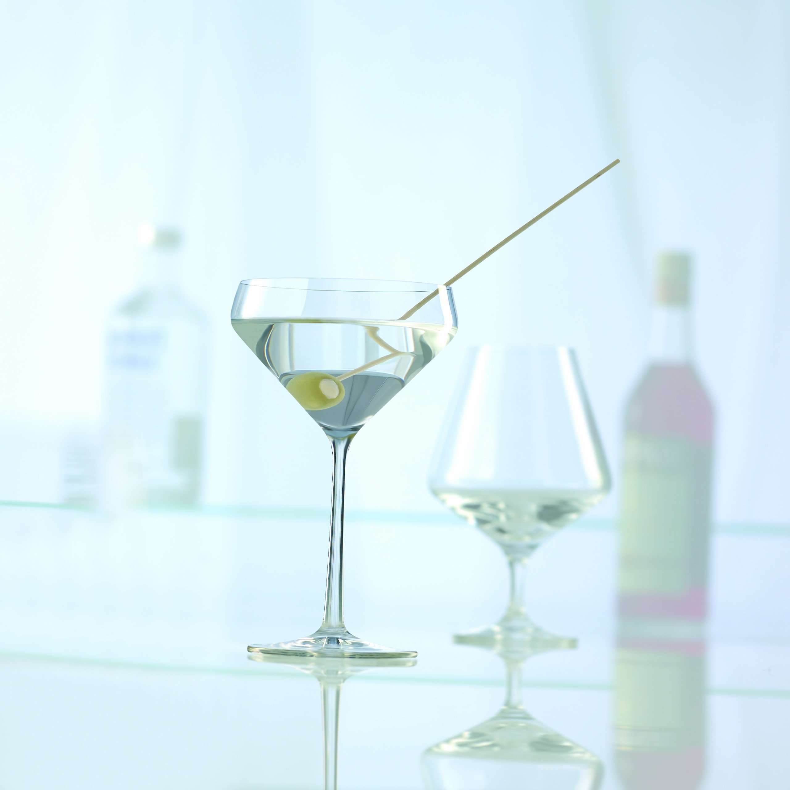 Zwiesel Glas Pure German Crystal Glassware Collection, 6 Count (Pack of 1), Martini Cocktail Glass