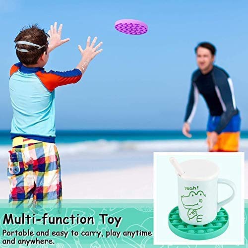 Push Pop Bubble Fidget Sensory Toy, Bubble Pop, Special Needs Anxiety Stress Reliever for Autism, Silicone Stress Reliever Toy, Squeeze Sensory Toy for Kids, Family