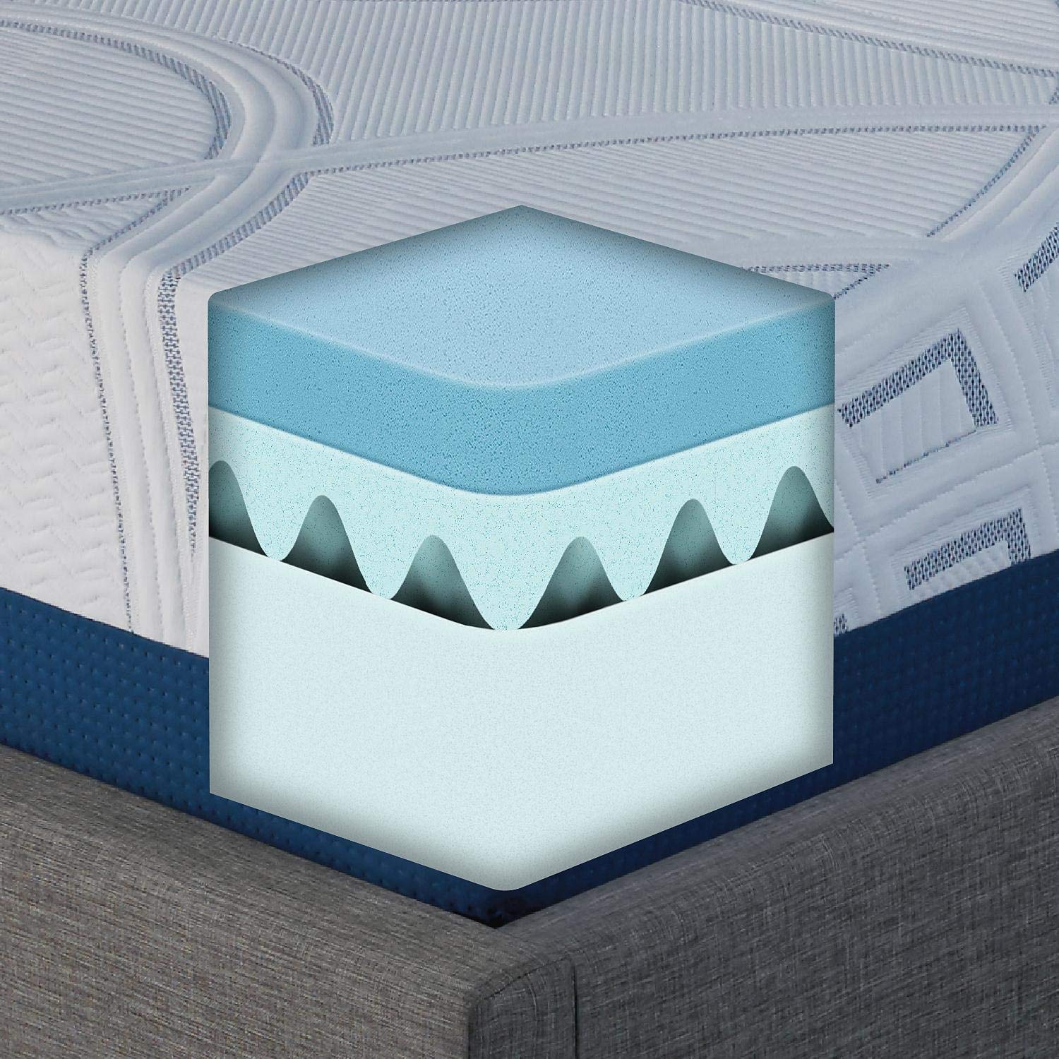 Serta SleepToGo 12" Gel Memory Foam Luxury Mattress King