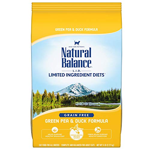 Natural Balance Limited Ingredient Diets Green Pea & Duck Formula Dry Cat Food, 5 lbs.