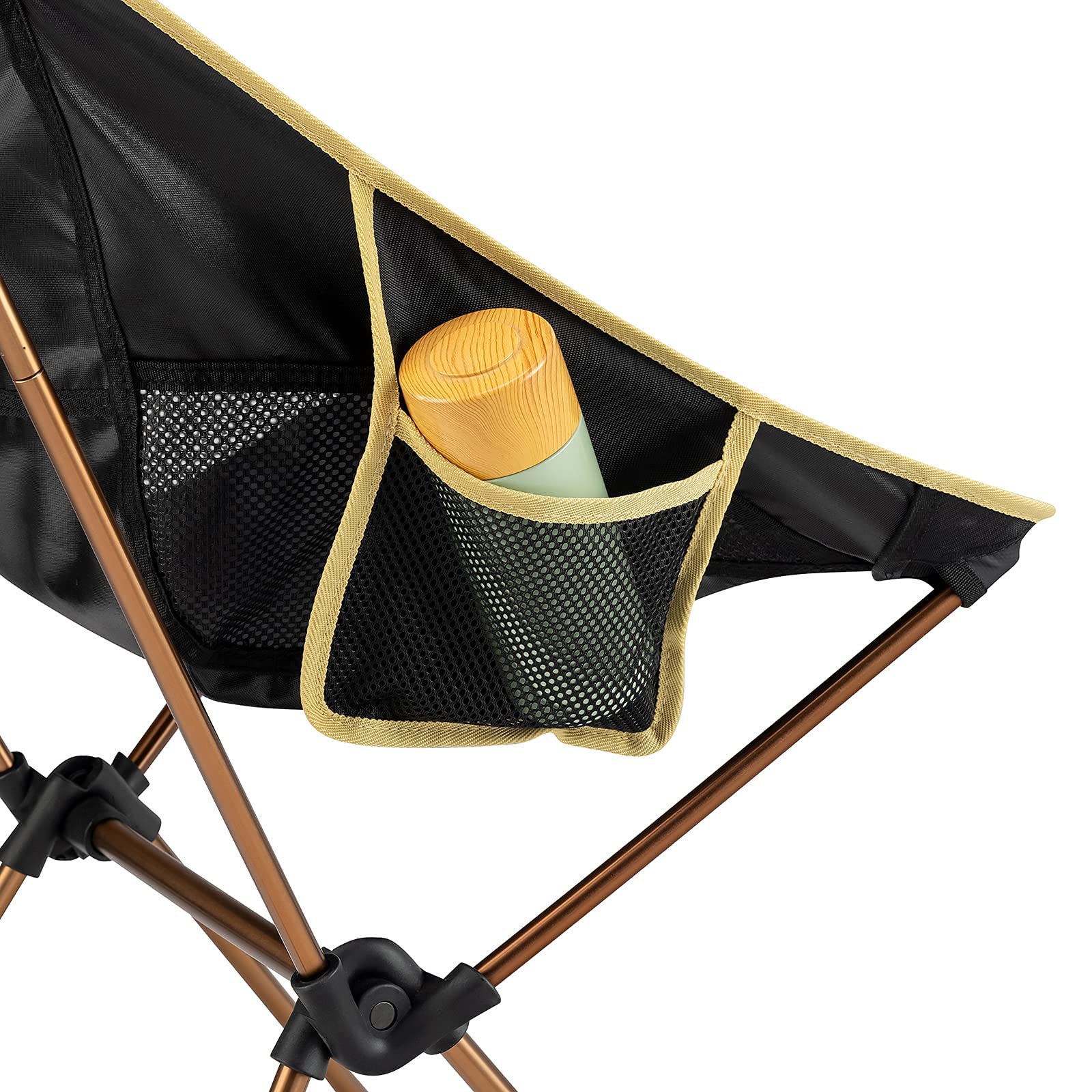 Tentock Backpacking Chair Portable Camping Chair Folding Camp Chair Lightweight Compact Rocking High Back Chair Camping Gear Equipment (Silver)