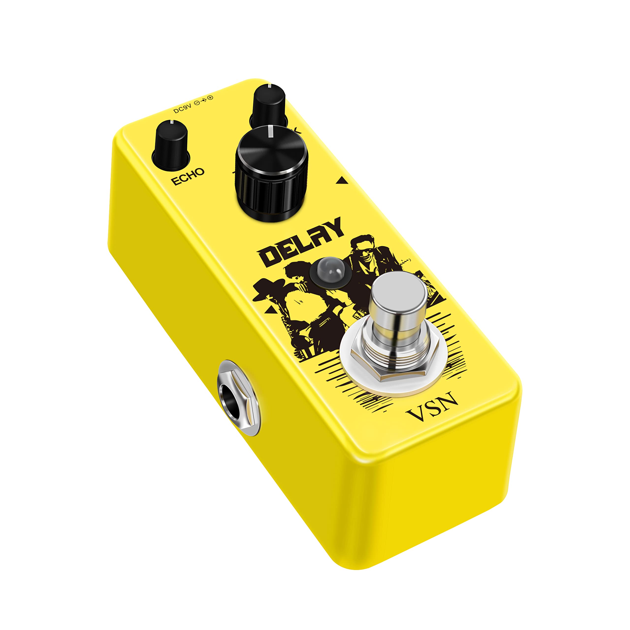 VSN Guitar Delay Pedal Analog Delay Guitar Effect Pedal Switching, Fully Vintage Delay True Bypass Analog Circuit Universal for Guitar True Bypass …