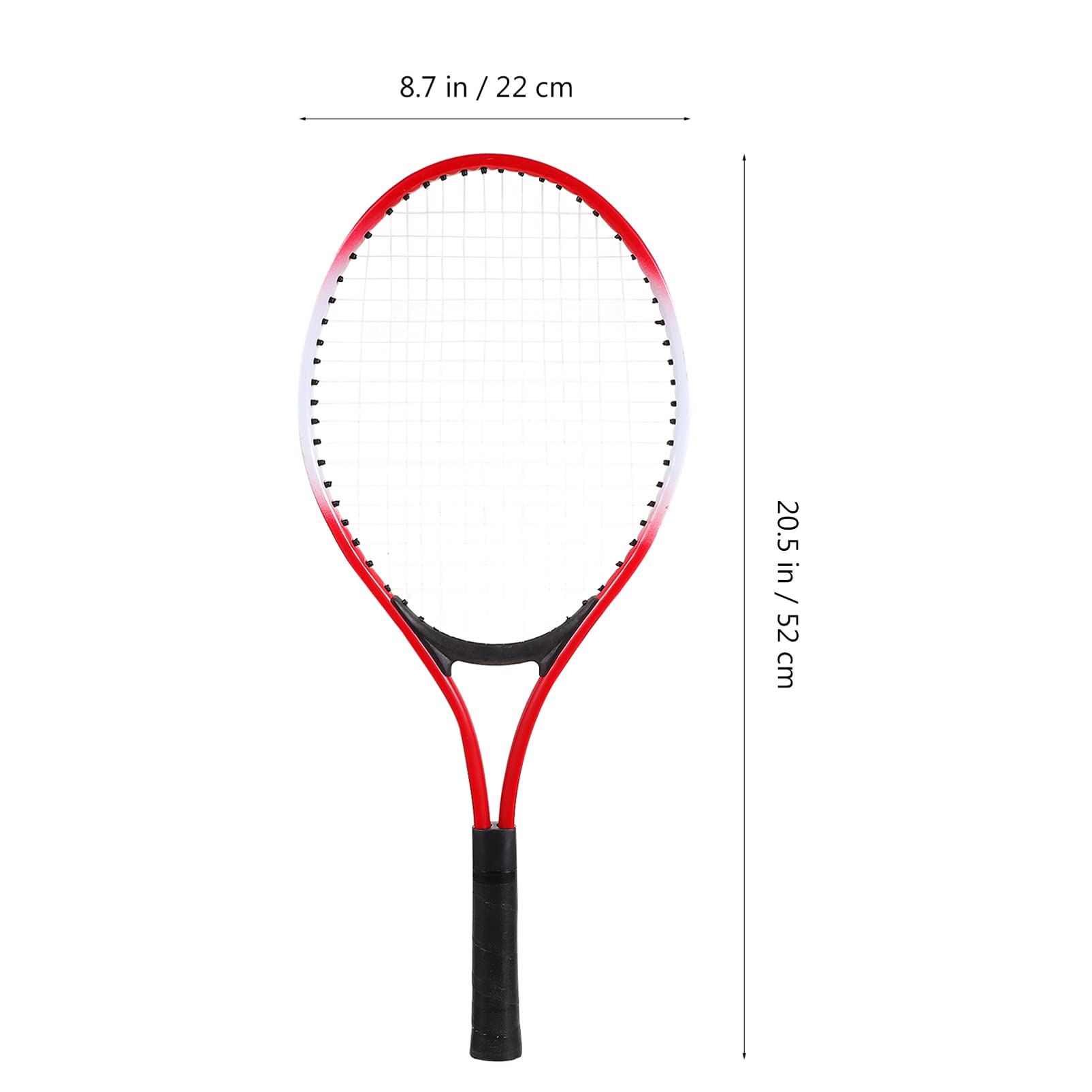 Tennis Racket Set, Quality Ferroalloy Material Tennis Racquet for Outdoor Sport (Red)