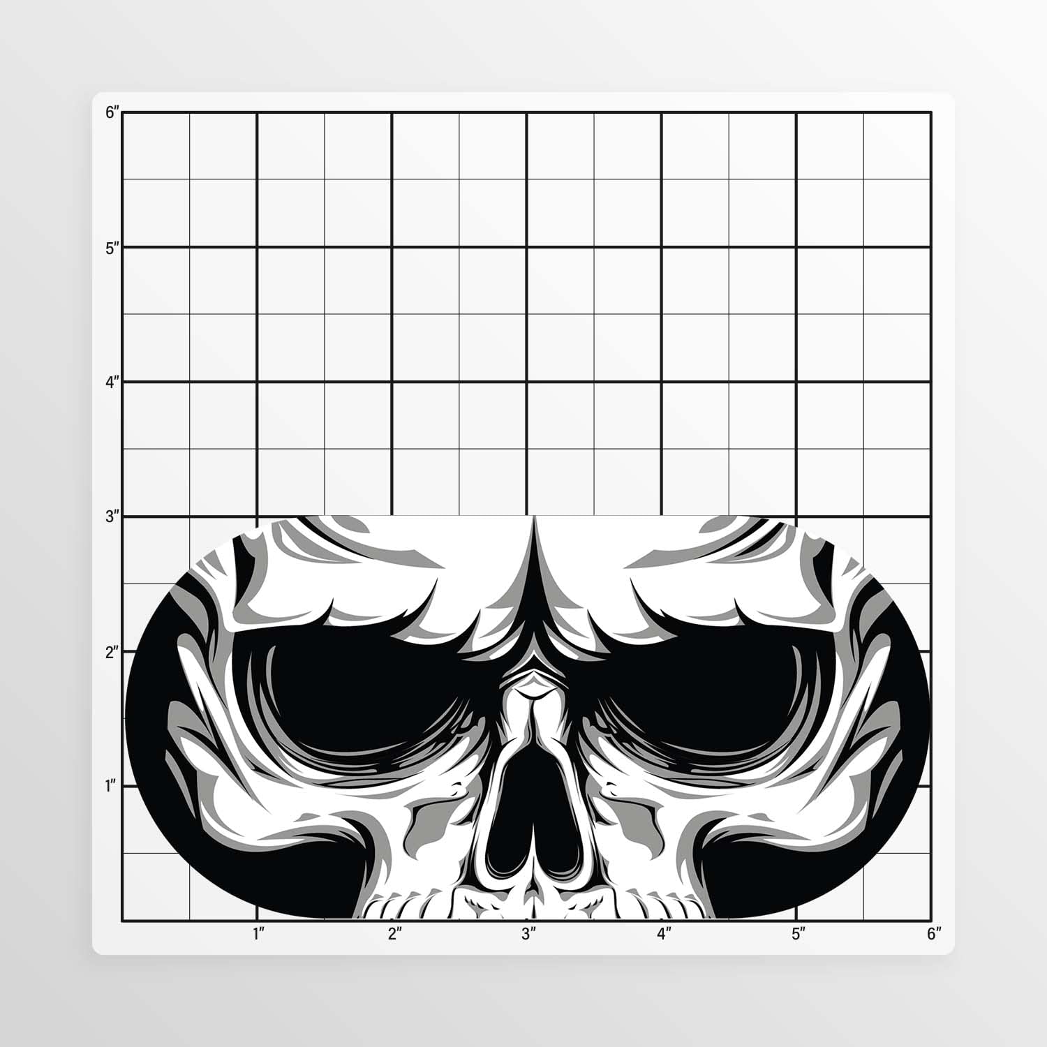 VR Headset Controller Decal Sticker - Oculus Quest 2 Front Eyes Skin - Scary Skull