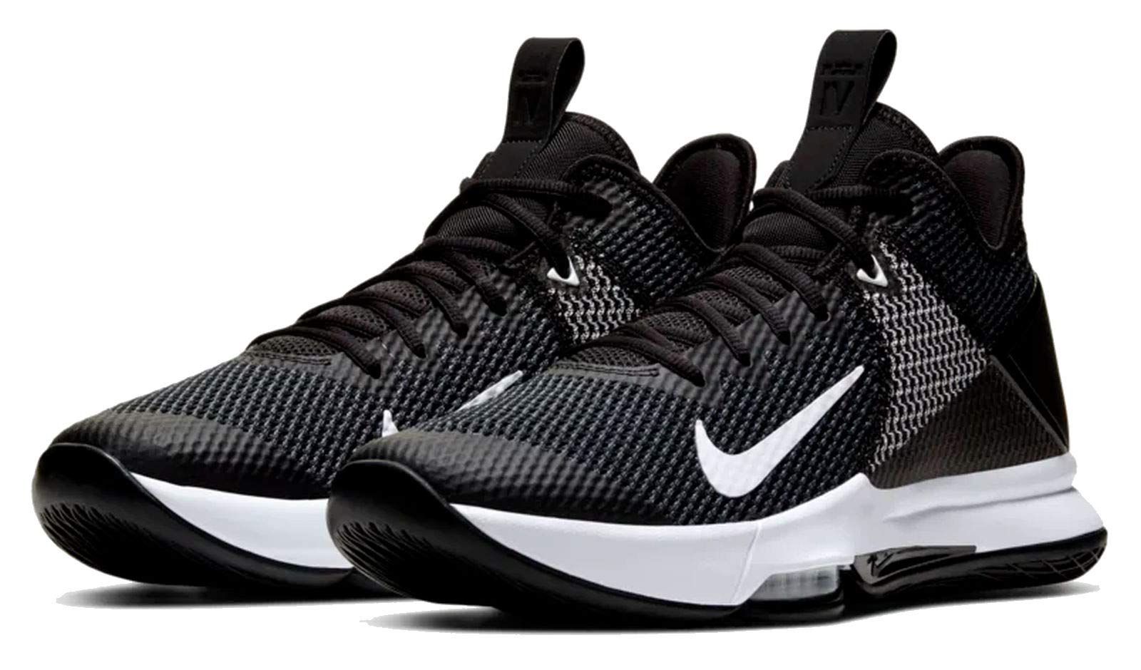 Nike Men's Basketball Shoes, Multicoloured Black White Iron Grey Pure Platinum 001, 9.5 UK