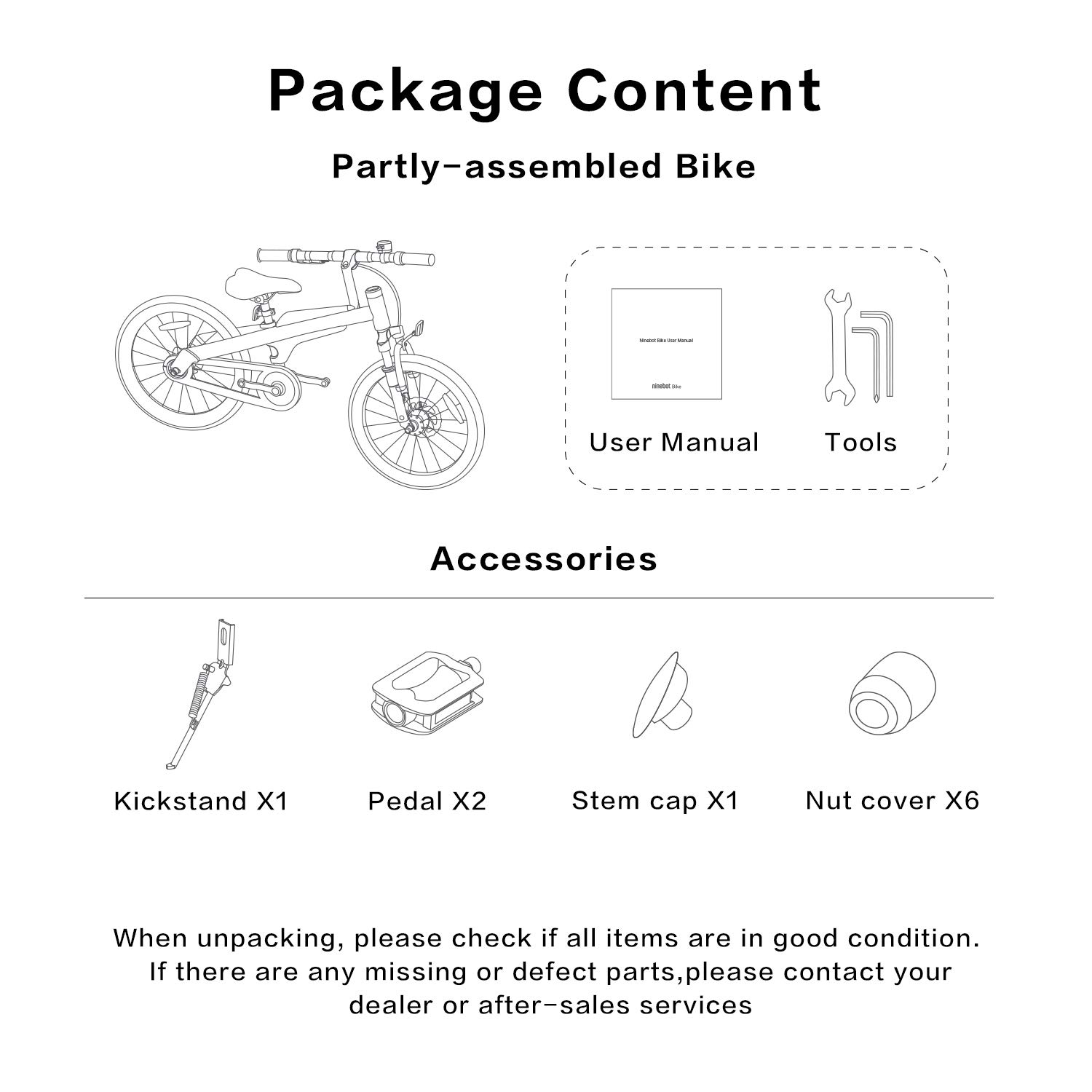 Segway Ninebot Kid’s Bike for Boys and Girls, 18 inch with Kickstand, Red