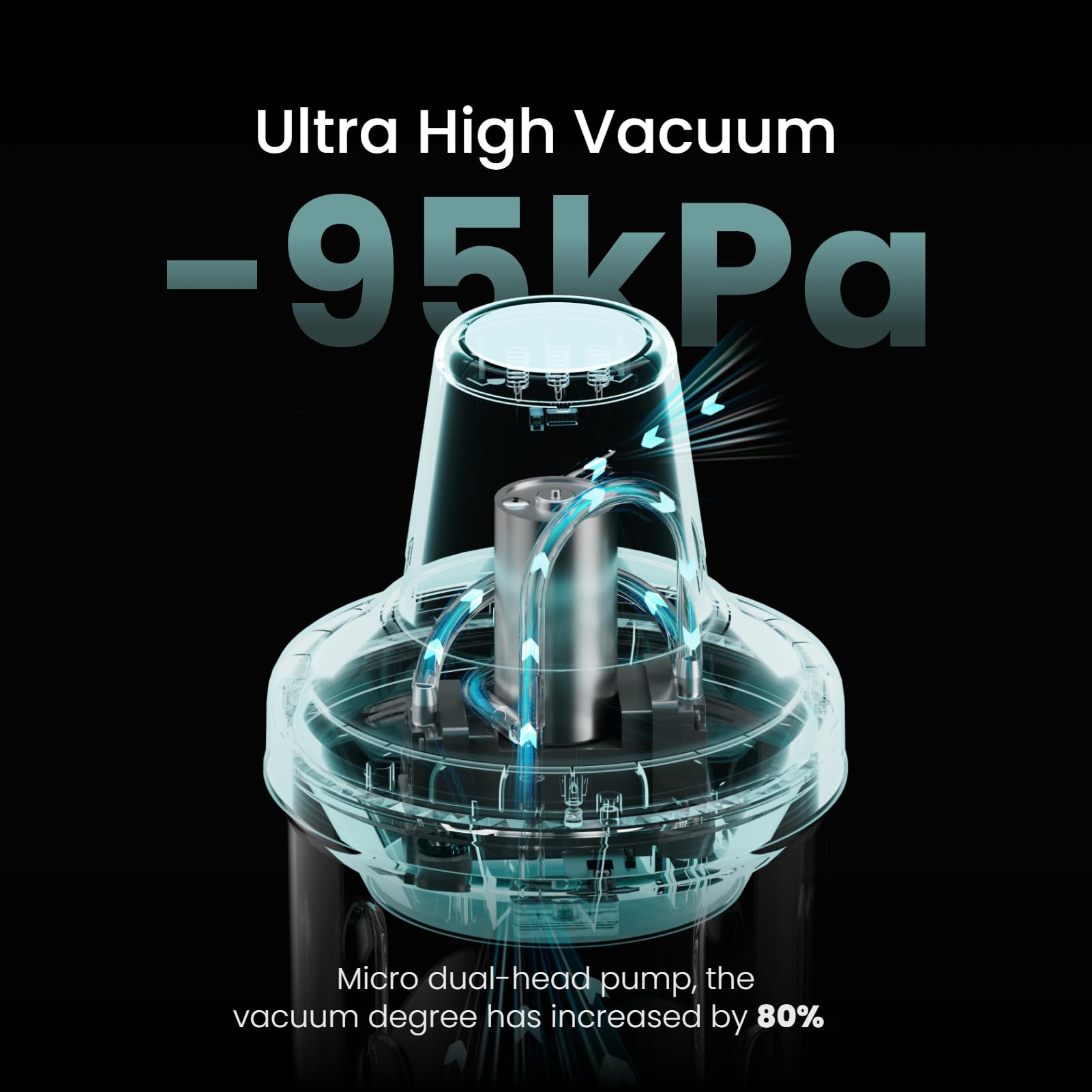 Resiners Resin Bubble Remover, Quickly Remove 99% Bubble within 9 Minutes, 95kPa Vacuum Degassing Chamber, Compact Size Epoxy Resin Airless Machine for Arts Crafts Jewelry Making (Patented)