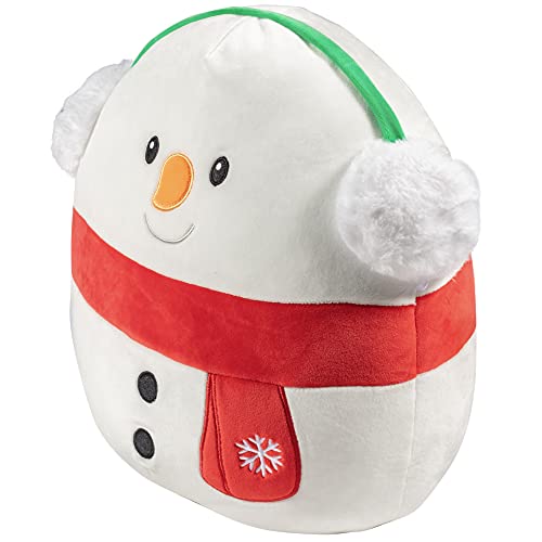 Squishmallow 12" Manny The Snowman - Official Kellytoy Plush - Soft and Squishy Stuffed Animal Toy - Great Gift for Kids - Ages 2+