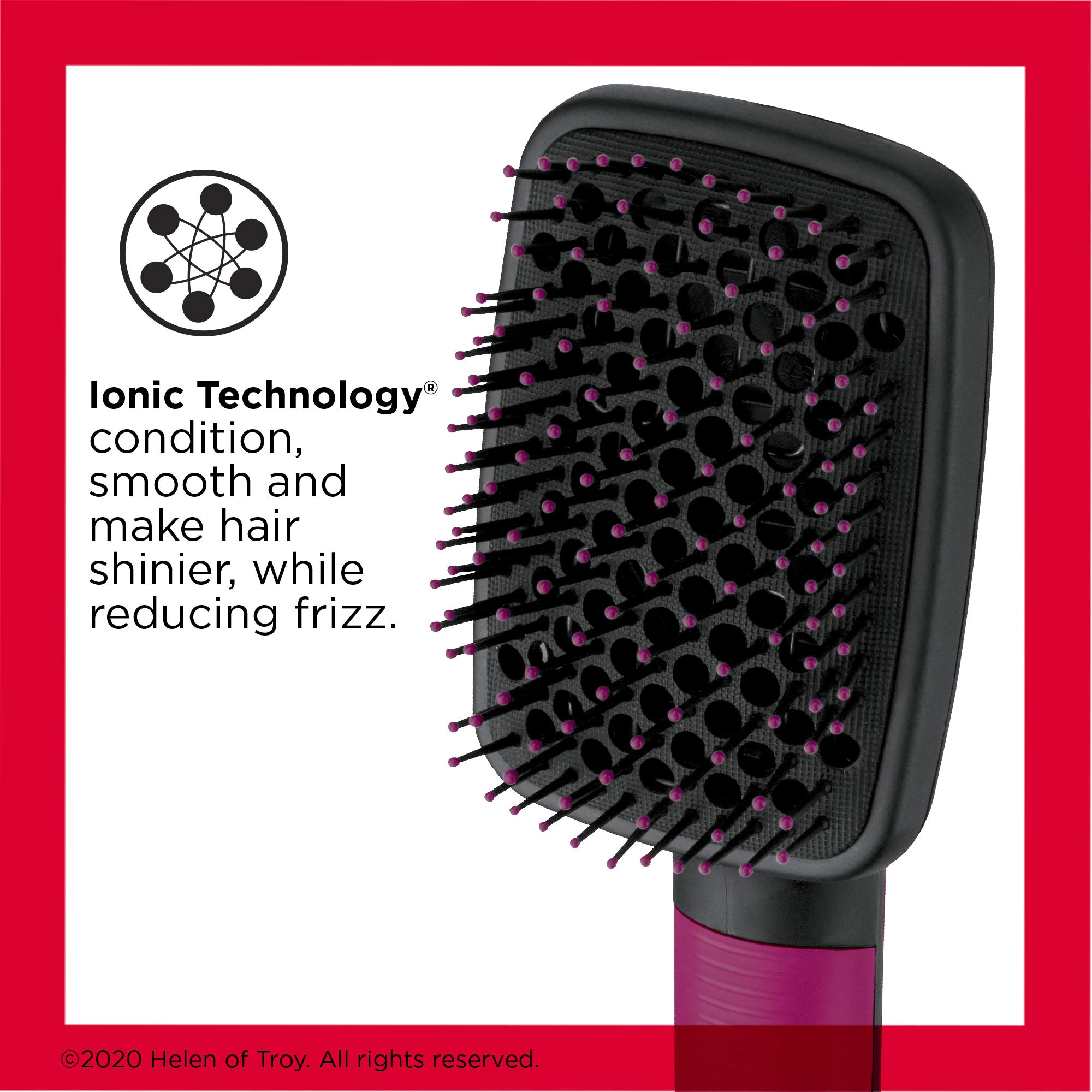Revlon One-Step Hair Dryer and Styler | Detangle, Dry, and Smooth Hair, (Pink)