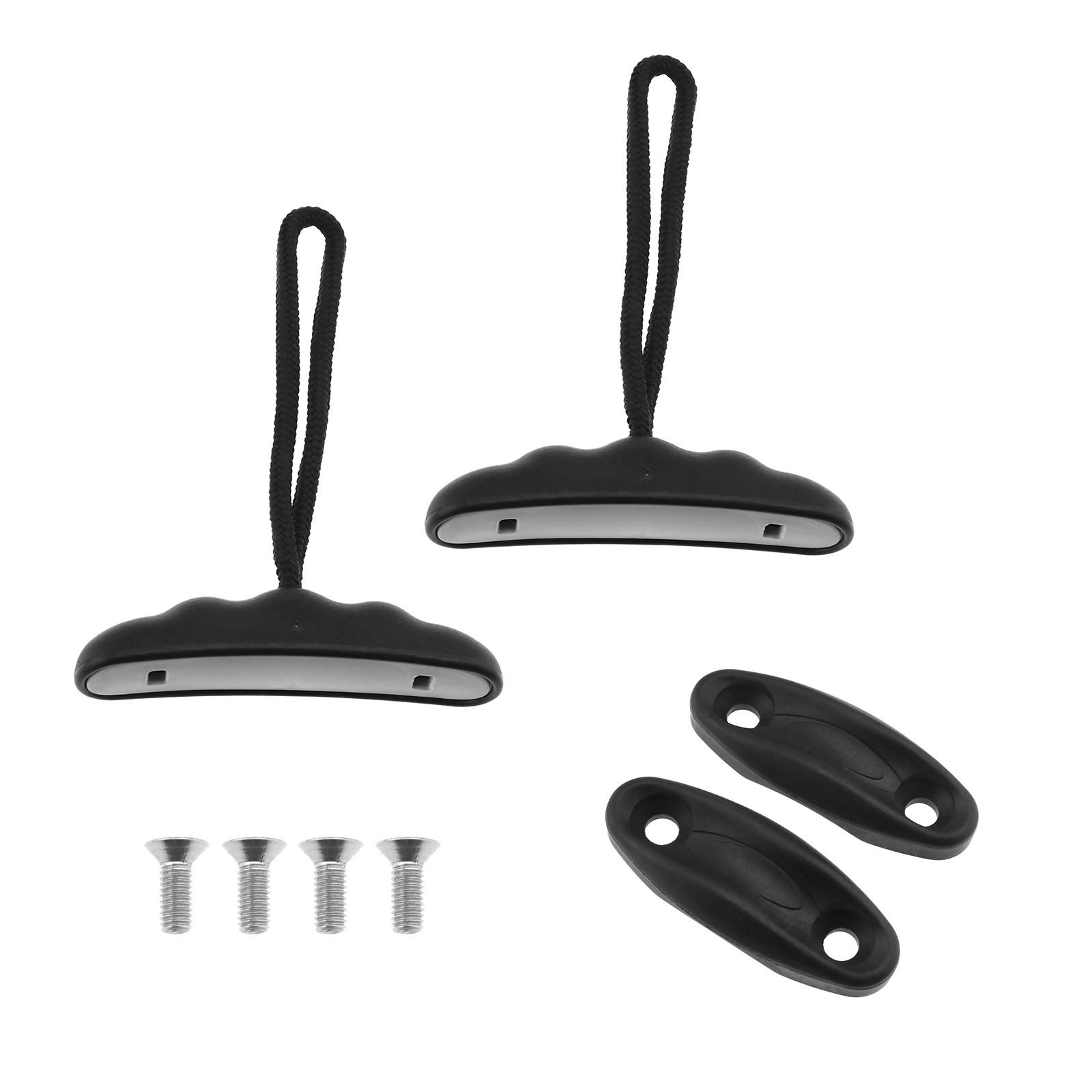 SING F LTD 2Pcs Kayak Canoe Carry Handles Pull T-Handle Kit with Pad Eyes and Screws Replacement Installation