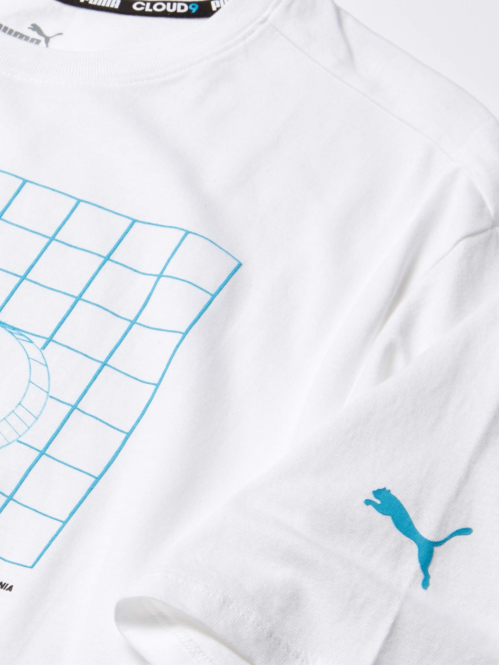 Puma Women's x CLOUD9 Blueprint Tee, White, L