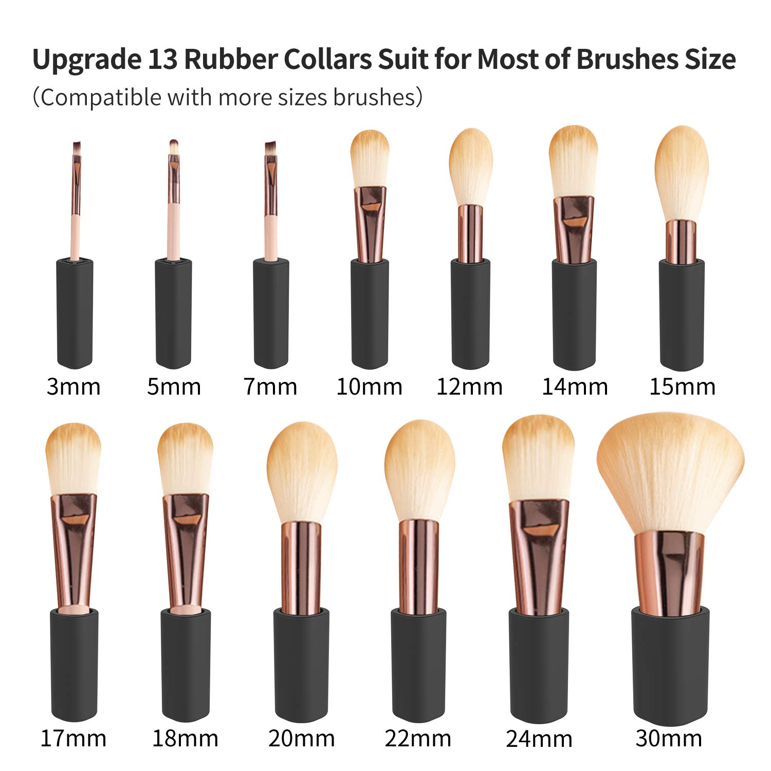 Senbowe Upgraded USB Makeup Brush Cleaner and Dryer Machine, Electric Cosmetic Automated Makeup Brush Spinner, Cleaning Solution Tool, 13 Collars, Wash and Dry in Seconds, Rechargeable Brush Cleaner
